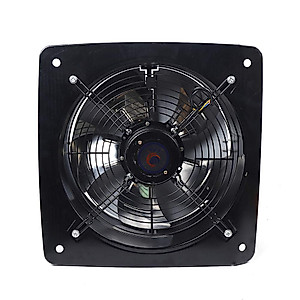 JAYEUW 16 Inch Exhaust Fan Wall Mount Ventilation Extractor Blower Greenhouse Fans and Vents Window Exhaust Fan Kitchen Exhaust Vent Fan for Kitchen, Sheds, Attics, Workshops, 750W 110V (US Stock)