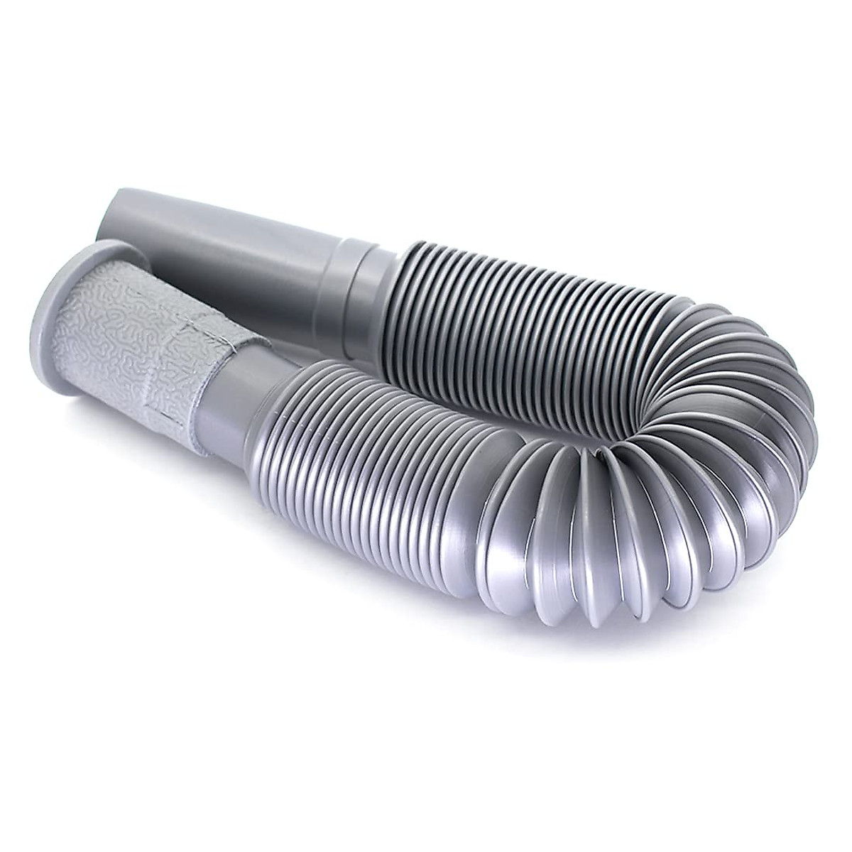 OLIREXD Universal Wash Basin Sink Drain Pipe, 1-1/4 Inch Install Diameter Plastic Flexible and Expandable Drain Pipe for Kitchen Bathroom Sink, Gray