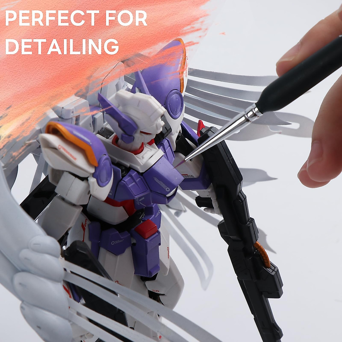 10Pcs Miniature Paint Brushes, Detail Fine Tip Paint Brushes Set with Ergonomic Handle - Suitable for Acrylic Painting, Oil, Watercoloring, Face, Nail, Scale Model Painting, Line Drawing