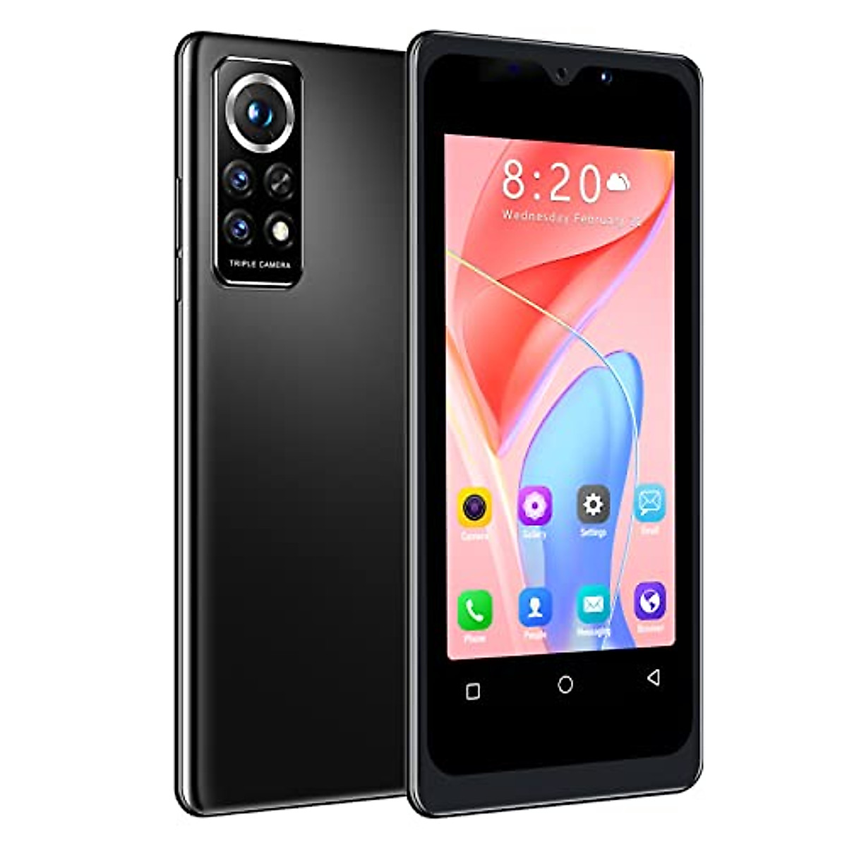 ASHATA Smart Phone,Dual Card 512MB RAM 4GB ROM Unlocked Cell Phone,Mobile Phone HOT 11S Smartphone with 4.5inch Screen,110‑240V(US)
