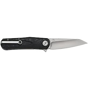 CRKT Mah-Hawk EDC Folding Pocket Knife: Assisted Opening Everyday Carry, Liner Lock, Glass Reinforced Nylon Handle with Reversible Pocket Clip 6535,Black