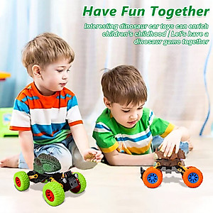 Toddler Toys Cars Kids Toys for 2 3 4 5 6 7 8 Year Old Boys: Pull Back Dinosaur Toys for Kids 3-5 | Toddler Boy Toys Age 4-5 Two Mode Monster Trucks for Boy Toys Christmas Birthday Gifts for Kids