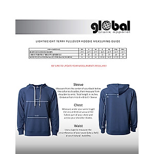 Global Blank French Terry Sweatshirts for Women, Lightweight Pullover Hoodie, Olive Green, Medium