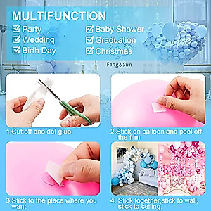 Balloon Pump,134 PCS Electric Balloon Pump 110V 600W Portable Dual Nozzles- Ballon Arch Garland Kit with Tape Strip, Tying Tool, Dot Glue, Flower Clip for Party Decoration