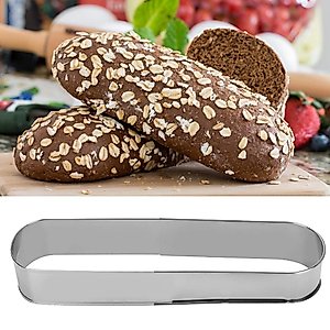 Yosoo Cake Ring, Stainless Steel Long Oval Cake Mousse Ring Retractable Cake Ring DIY Baking Tools Kitchen Supplies