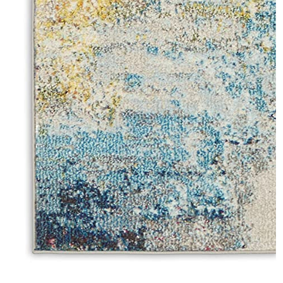 Nourison Celestial Modern Abstract Sealife 5'3" x 7'3" Area -Rug, Easy -Cleaning, Non Shedding, Bed Room, Living Room, Dining Room, Kitchen (5x7)