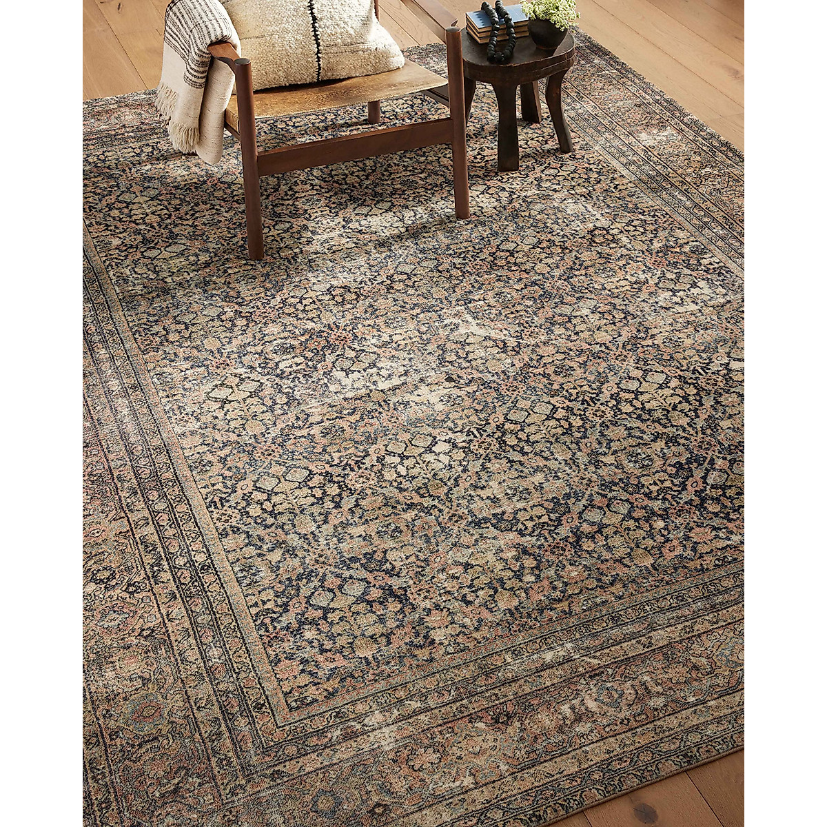 Loloi Amber Lewis x Morgan Denim/Multi 2'-3" x 11'-6" Runner Rug