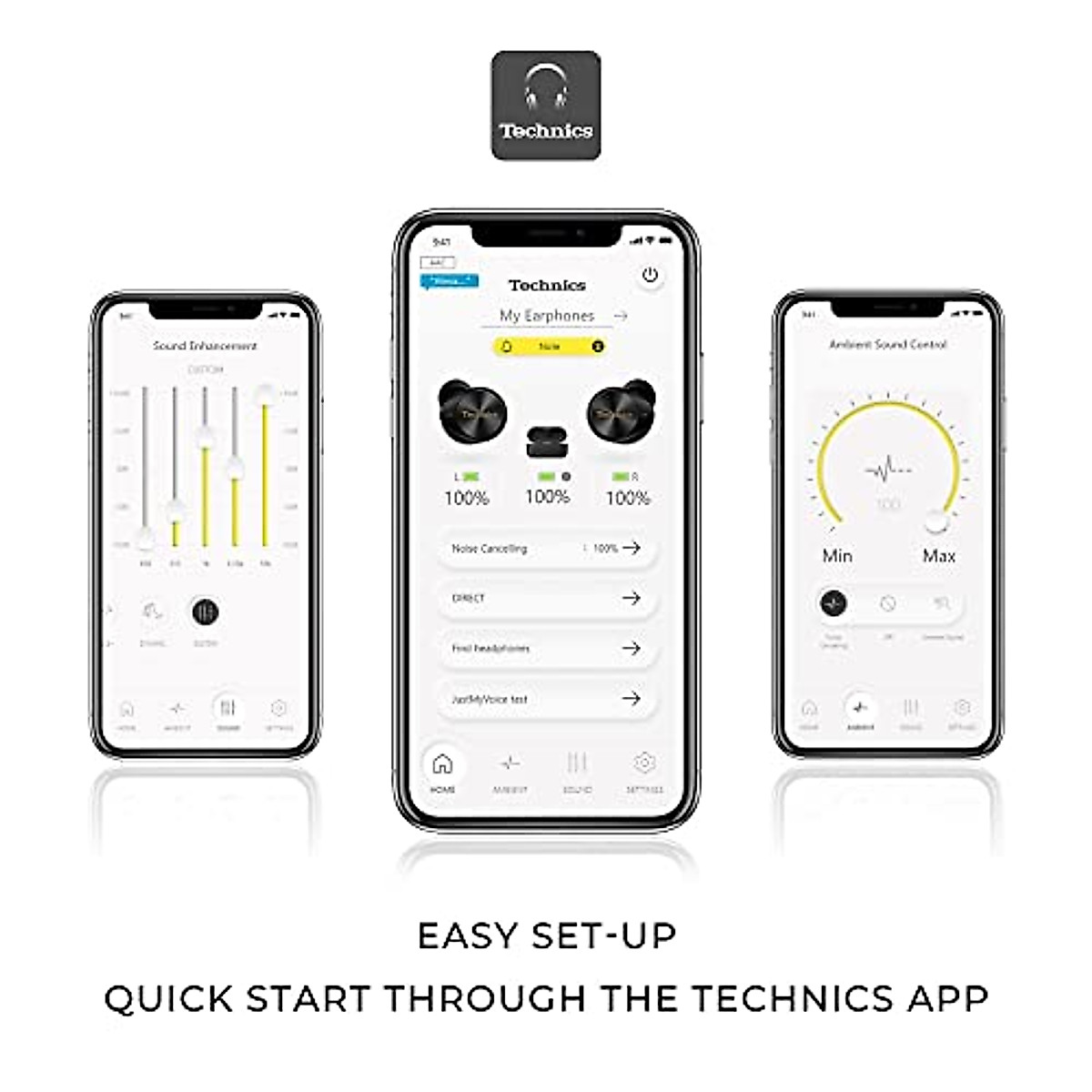 Technics Premium Hi-Fi True Wireless Bluetooth Earbuds with Advanced Noise Cancelling, 3 Device Multipoint Connectivity, Wireless Charging, Hi-Res Audio + Enhanced Calling - EAH-AZ80-S (Silver)
