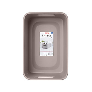 TATAY Baobab Multi-purpose Storage Basket Medium with 5 Litre Capacity, Taupe, 18.1 x 27.2 x 13