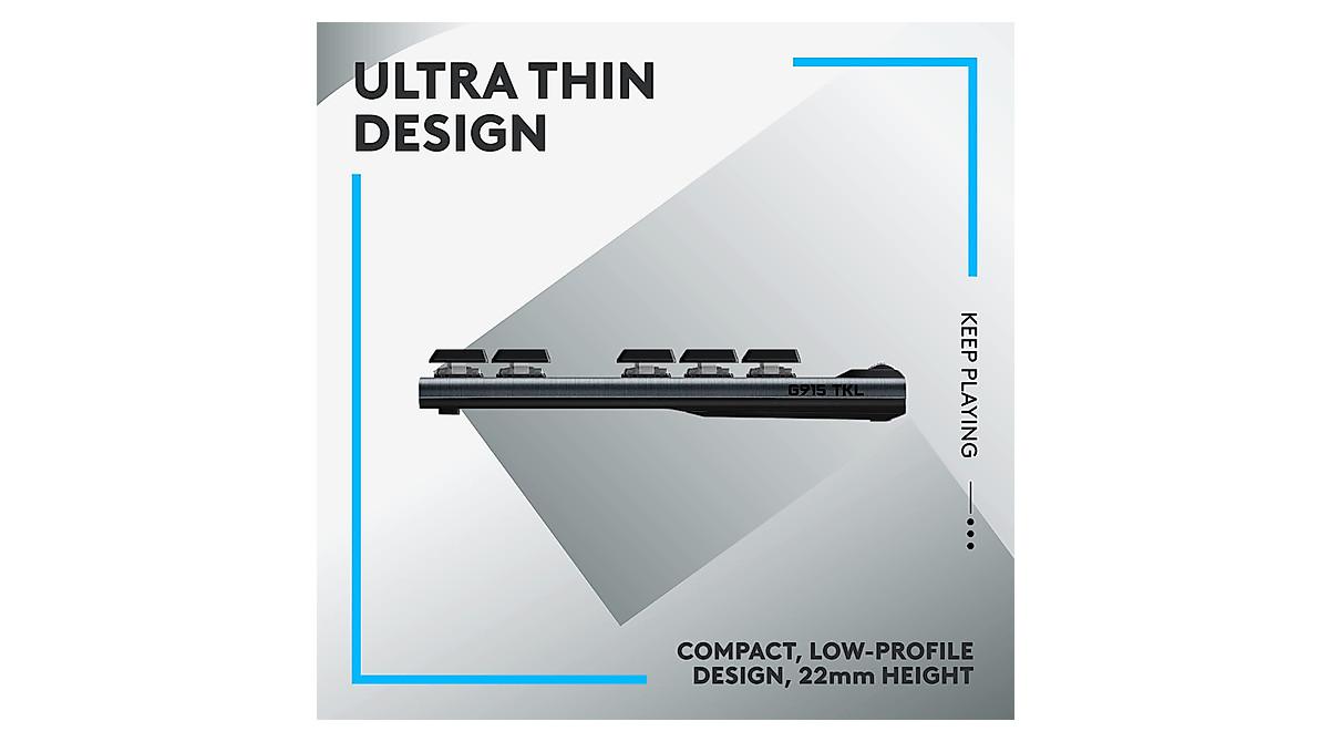 Logitech G915 TKL Tenkeyless Lightspeed Wireless RGB Mechanical Gaming ...