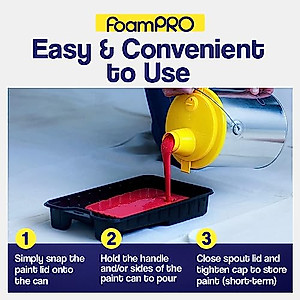 Foampro 134 1-Gallon Paint Lid & Pouring Spout, No Size