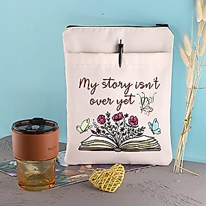 VAMSII Semicolon Book Sleeve My story isn't over yet Fighter Warrior Semicolon book sleeve(My story isn't over yet)