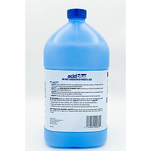 Acid Blue Muriatic Acid by CPDI - Swimming Pool pH Reducer Balancer | Buffered, Low-Fume - Case (4 Gallons)