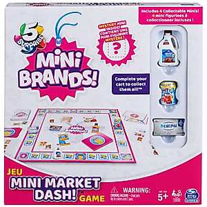 Mini Brands Mini Market Dash Food Game, for Families and Kids Ages 5 and Up