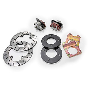 SuperATV Front Disc Brake Conversion Kit for Honda Foreman 400 4x4 (All Models) / Honda Foreman 450 4x4 (All Models) | Use with 12" Steel Wheels or Larger | Not compatible with OEM Aluminum Wheels