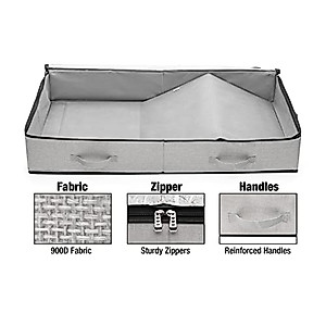 Extra Large Under Bed Storage With Hard Bottom, Hard Side Walls And Clear Top