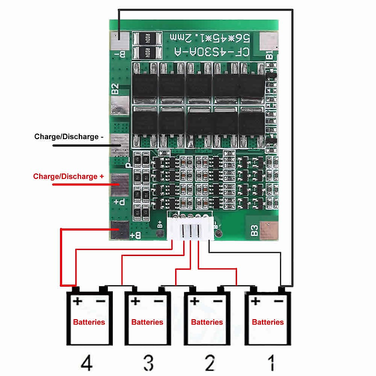 Board 4S 30A 14.8V PCB Li-ion Lithium Battery Board with Balance