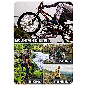 BALEAF Men's Mountain Bike Pants MTB Cycling Pants Hiking Running Gear Bicycle Biking Water Resistant Lightweight Outdoor Black 2XL