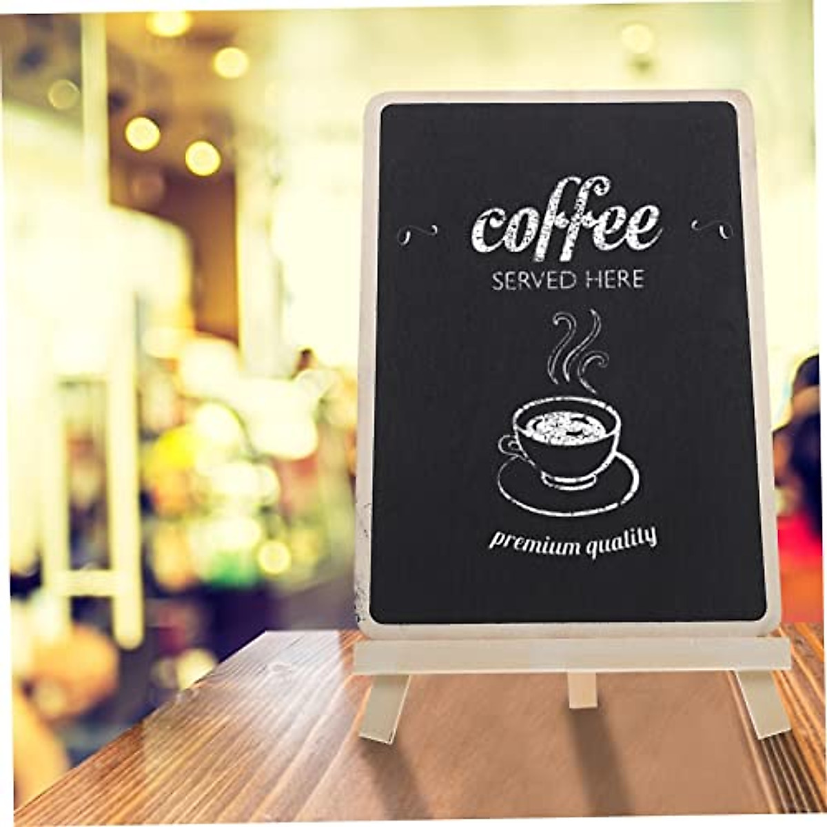 Holibanna 5pcs Blackboard Wooden Easel Small Easel Tabletop Chalkboard Signs Standing Easel Wooden Menu Board Mini Chalkboard Sign Wedding Signs 20x Boxwood Vertical Writing Board