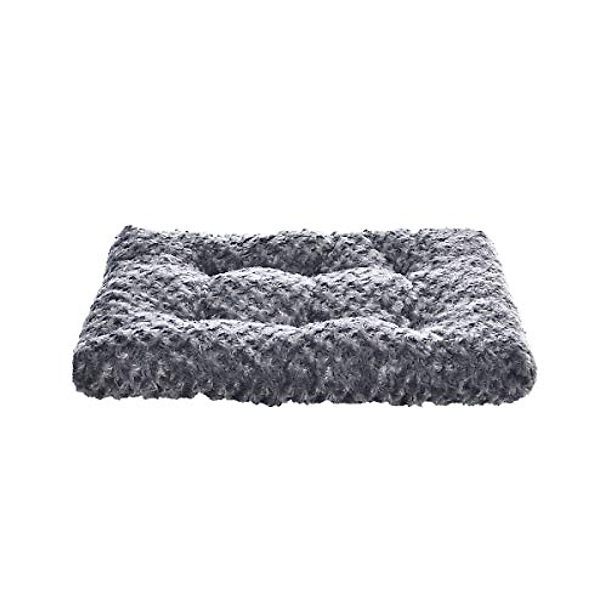 Amazon Basics Cat and Dog Bed and Crate Pad, Machine Washable, Indoor, 23 x 18 x 2.5 inches, Gray