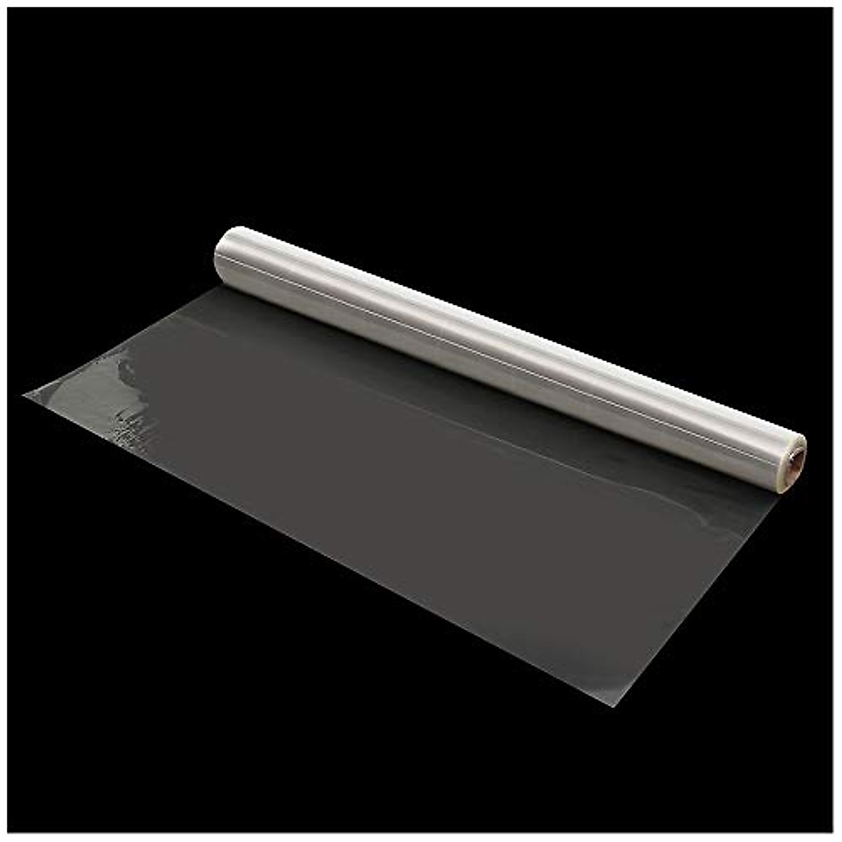 Borningfire Clear Wrap Cellophane 31.5 In x 100 Ft Folded in Half on 16" Roll, Clear Cellophane Wrapping Paper for Gift Baskets Arts Crafts Flowers Treats Christmas Holiday Party Decorations