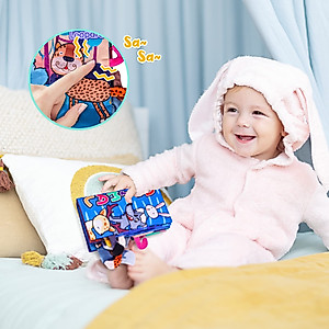 Soft Alphabet Baby Cloth Cards for Toddlers, 26pcs Letter Early Educational Flash Cards with Storage Bag, ABC Learning Cards Babies Infants Toys, Best Gifts for 3+ Years Old Boys Girls