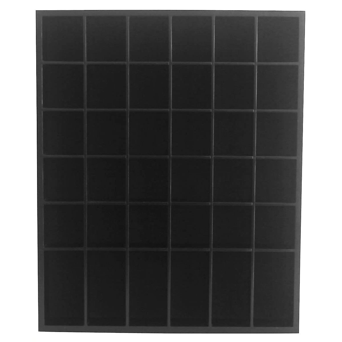 Black Shot Glass Display Case 36 Slots Minifigures Thimble Collection Display Rack Freestanding - No Door (with 1 Row for Tall Shooters)