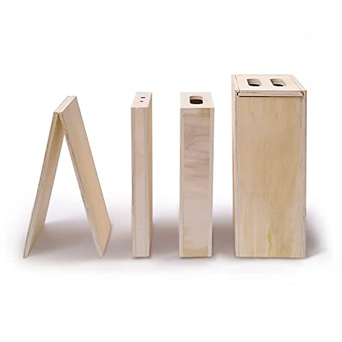 lesolar Photography Apple Box, Set of 5 Standard Wooden Apple Boxes with Magnetic Lid Design Multifunctional Wooden Boxes for Supporting Height-Adjusting Photo Studio Film Set and Photography