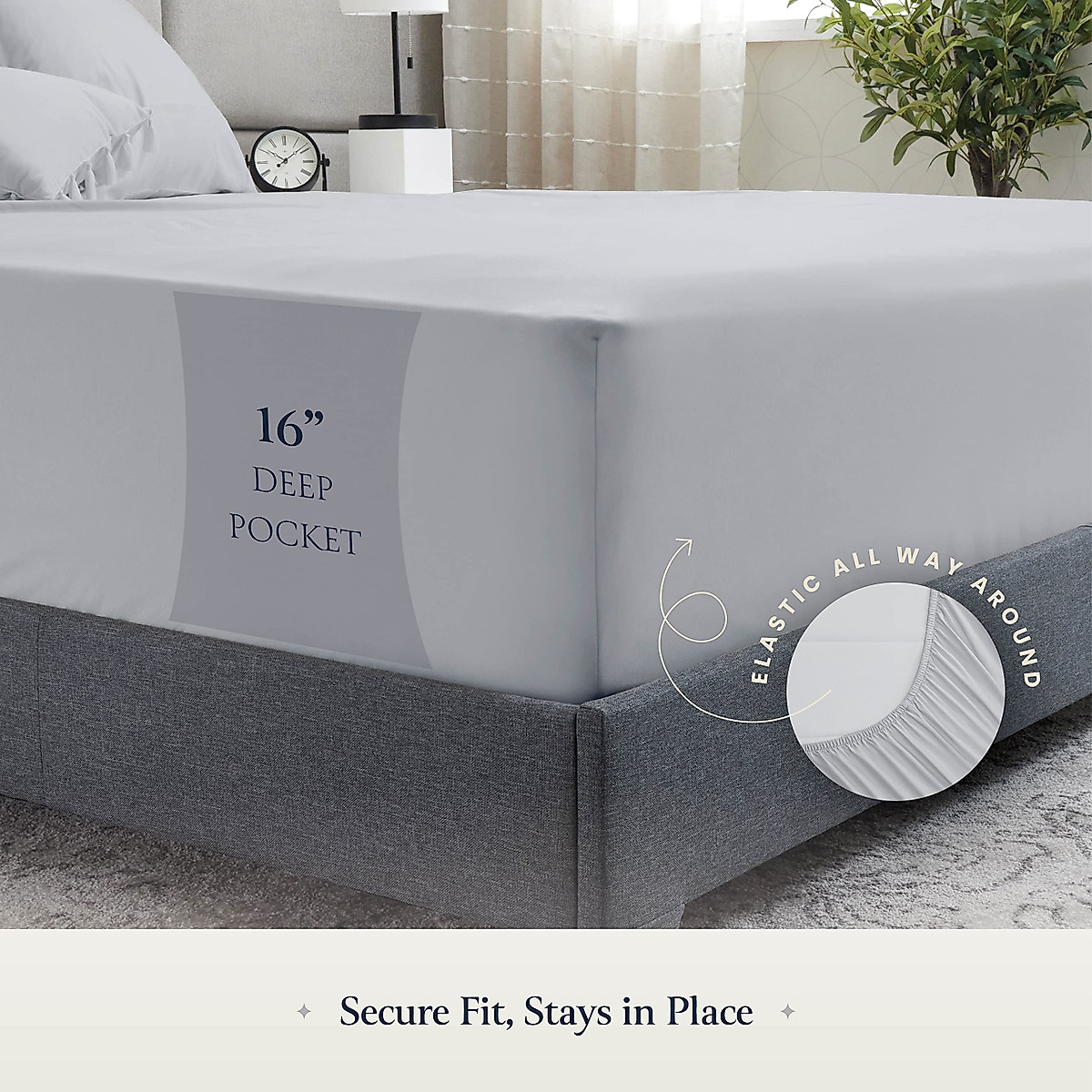 BELADOR Silky Soft Full Sheet Set - Luxury 6 Piece Bed Sheets for Full Size Bed, Secure-Fit Deep Pocket Sheets with Elastic, Breathable Hotel Sheets and Pillowcase Set, Wrinkle Free Oeko-TEX Sheets