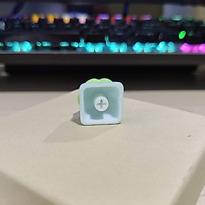 HFSECURITY Little Fire Dragon Frog Seed Design Resin Keycaps for Cherry Mx Switch Mechanical Gaming Keyboard Use SA R1 (FrogSeed)