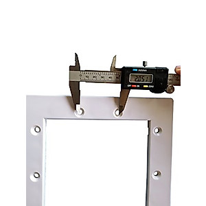 10 Hole Swimming Pool Skimmer Faceplate and Gasket Set (8.4 inches)