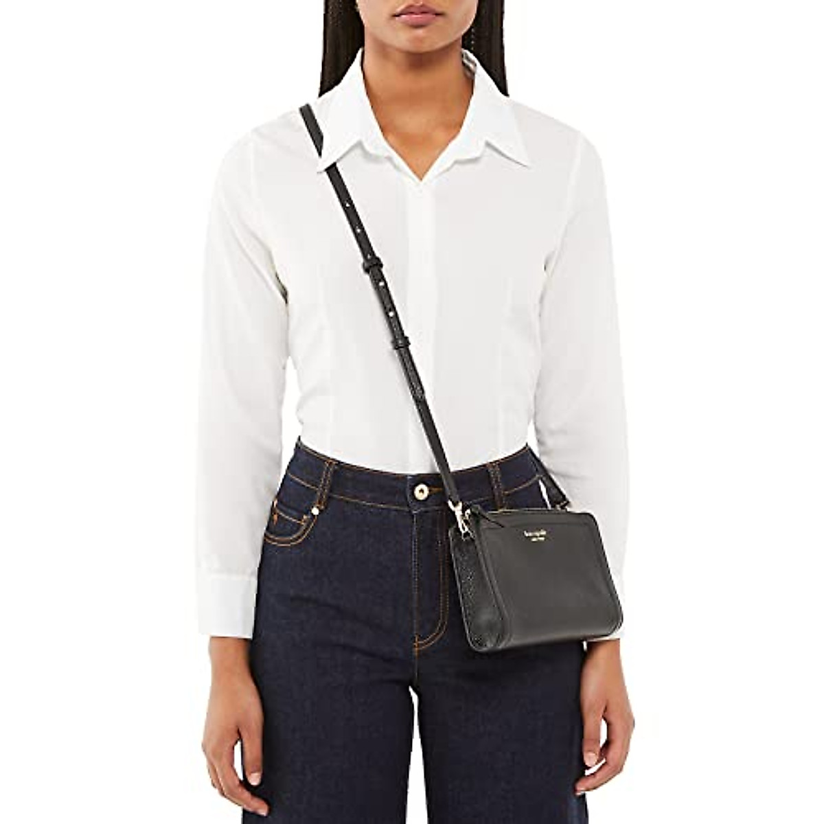 Kate Spade New York Knott Pebbled Leather Small Crossbody Black One Size