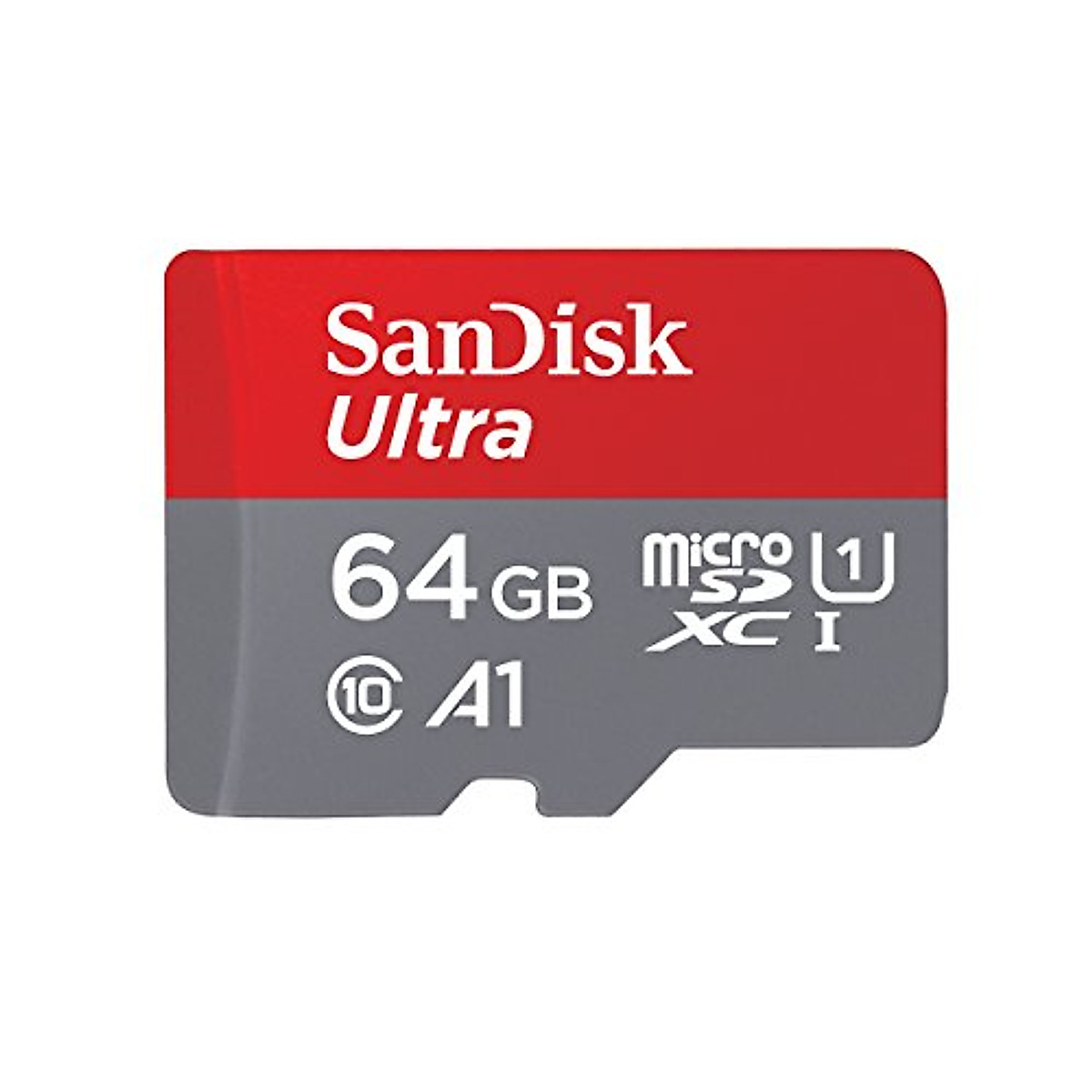 SanDisk 64GB Ultra MicroSDXC UHS-I Memory Card with Adapter - 100MB/s, C10, U1, Full HD, A1, Micro SD Card - SDSQUAR-064G-GN6MA