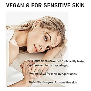 CRINSLY 2022 Upgraded Black Eyelash Glue Pen Self-Adhesive 2 in 1 Eyeliner for Normal False Lashes Long-Lasting Eye Liner for Sensitive Eyes Quick Drying Waterproof Strong Hold Latex-Free Eye Makeup