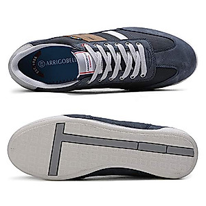 AX BOXING Mens Casual Shoes Fashion Sneakers Breathable Comfort Walking Shoes for Male (Navy, Numeric_11_Point_5)