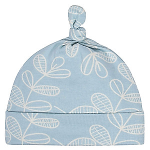 Grow by Gerber Baby Girls 4-Pack Caps, Orange/Yellow/Green/Ivory, Newborn