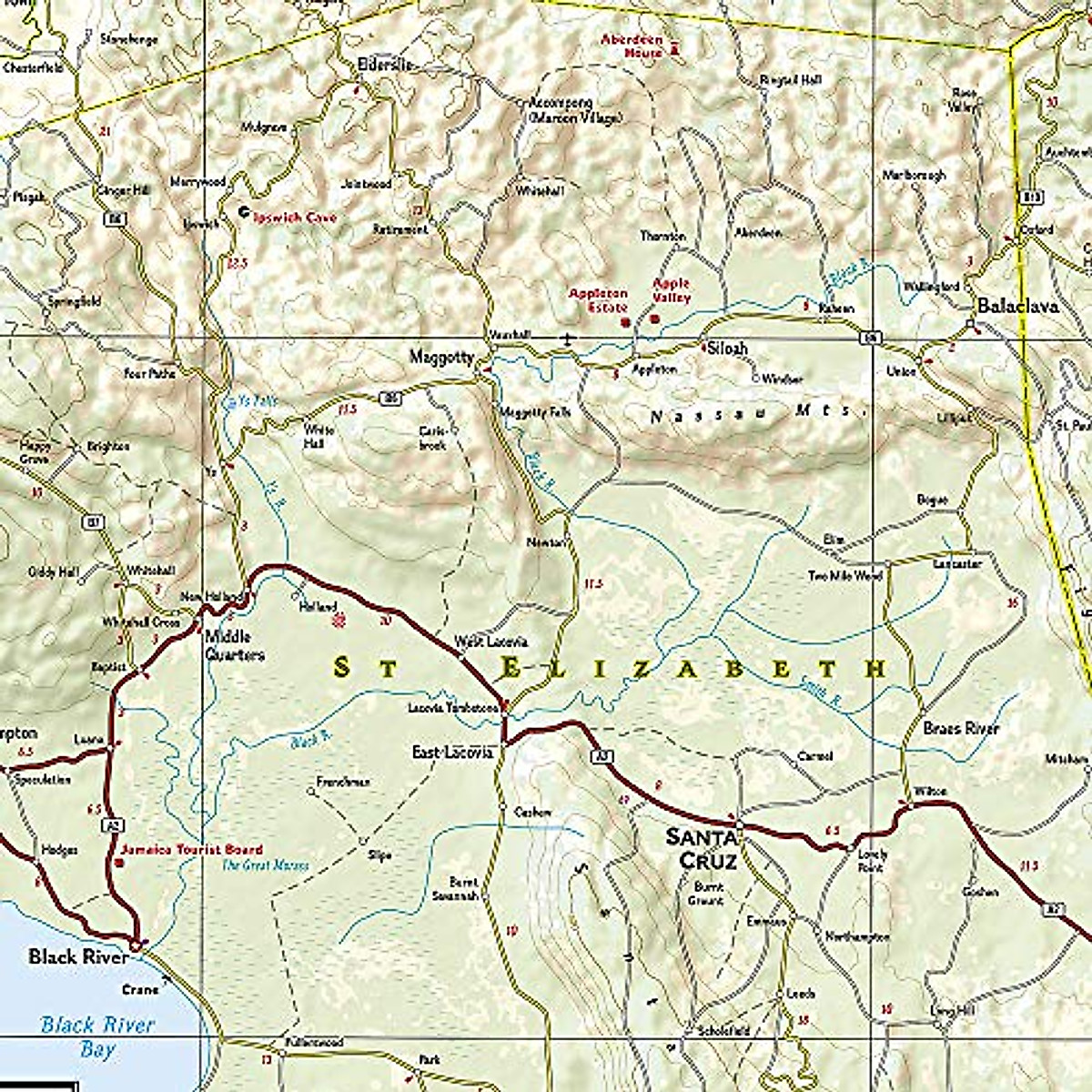 Jamaica Map (National Geographic Adventure Map, 3116)