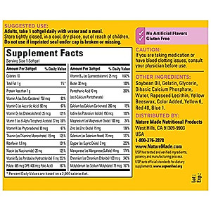 Nature Made Women's Multivitamin 50+ Softgels, 60 Count for Daily Nutritional Support (Pack of 3)