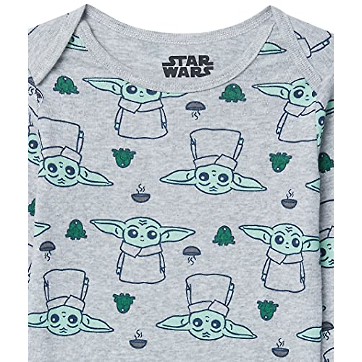 Amazon Essentials Disney | Marvel | Star Wars Unisex Babies' Long-Sleeve Bodysuits, Pack of 5, Star Wars Child, 3-6 Months