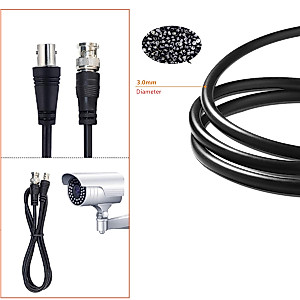 BeElion 4 in Pack 1.6ft/20 BNC Male to Female CCTV Extension Coaxial Line Cable