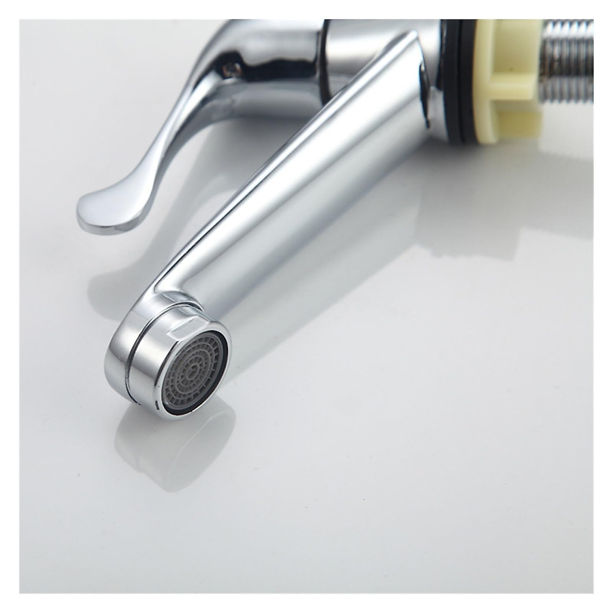 AISHANBAIHUODIAN 1PC Single Cold Water Tap Basin Mixer Home Kitchen Sink Faucet Home Garden Bath Bathroom Vanities Fit for Low High Pressure Systems