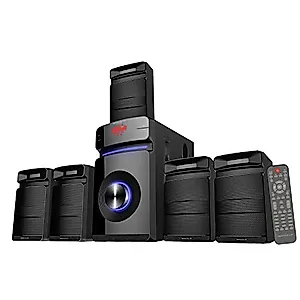 Rockville HTS45 800w 5.1 Channel Bluetooth Home Theater Audio System+Subwoofer