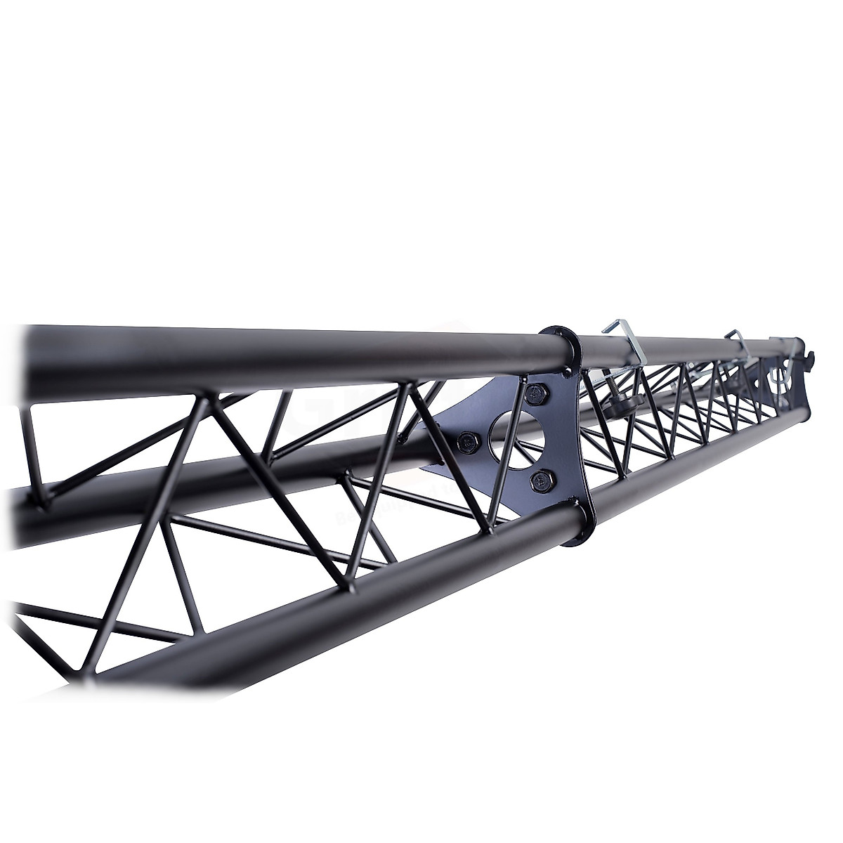 DJ Triangle Truss Extension Lighting System by GRIFFIN | Mounts on your Speaker Stands | Trussing Stage Kit for Smoke Machines & Dance Can Lights | C Clamps Mounting Brackets & Platform Hardware Set