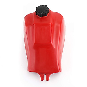 Areyourshop Red Gas Fuel Tank Kit with Switch Valve Petcock & Cap Fit for Honda ATC185/S 1980-1983, ATC200S 1981-1986, TC200E 1982-1983, TC200/M 1981-1985, ATC200ES Big Red 200 1984