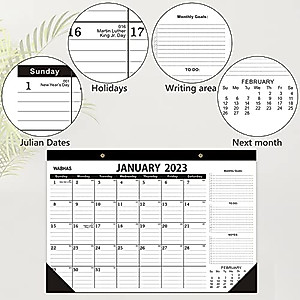 Desk Calendar 2023 - January 2023- June 2024,18-Month Large Desk/Wall Calendars,17''X 12'',Perfect for Planning and Organizing Your Home, School or Office.