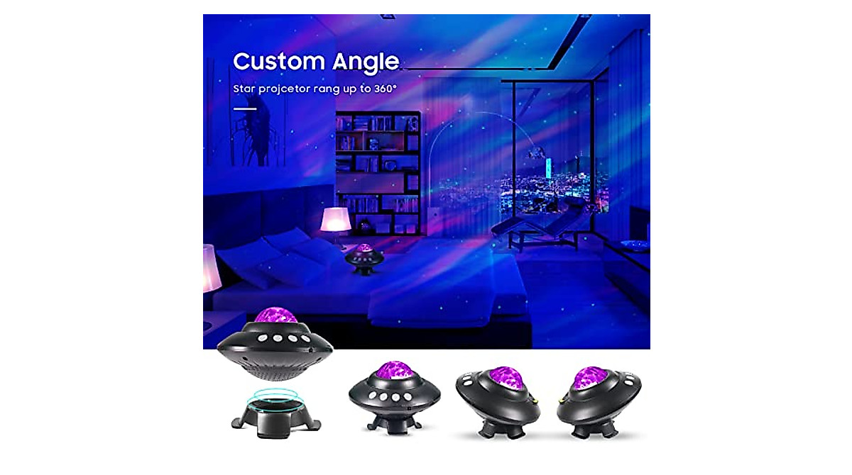 Aurora Galaxy Projector Light - Star & Northern Lights for Bedroom