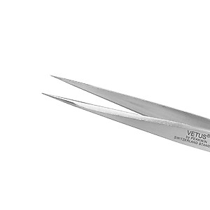 Vetus Tweezer Stainless Steel Non-magnetic Pointed Tip Professional Eyelash Eyebrow Switzerland Standard ST-16