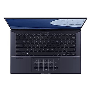 ASUS ExpertBook B9 Intel EVO Thin & Light Laptop, 14” FHD, Intel Core i7-1255U, 2TB SSD, 32GB LPDDR5 RAM, Military Grade Durable, Webcam Privacy Shield, Win 11 Pro, Black, B9450CBA-XVE77