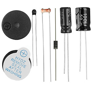 DEYUE 398 Electronic Starter Fun Kit Bundle | Basic Electronics Components Starter Kit | for Arduino, Raspberry Pi, STM32 | Power Supply Module, Power Adaptor, Jumper Wire