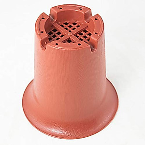 3 Round Cascade Plastic Bonsai, Succulent & Orchid Planter 4.25"x 4.25"x 4.5"